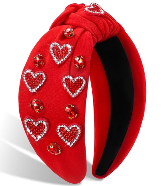 Red Hot Love Beaded Hard Headband – The Happy Headband Co